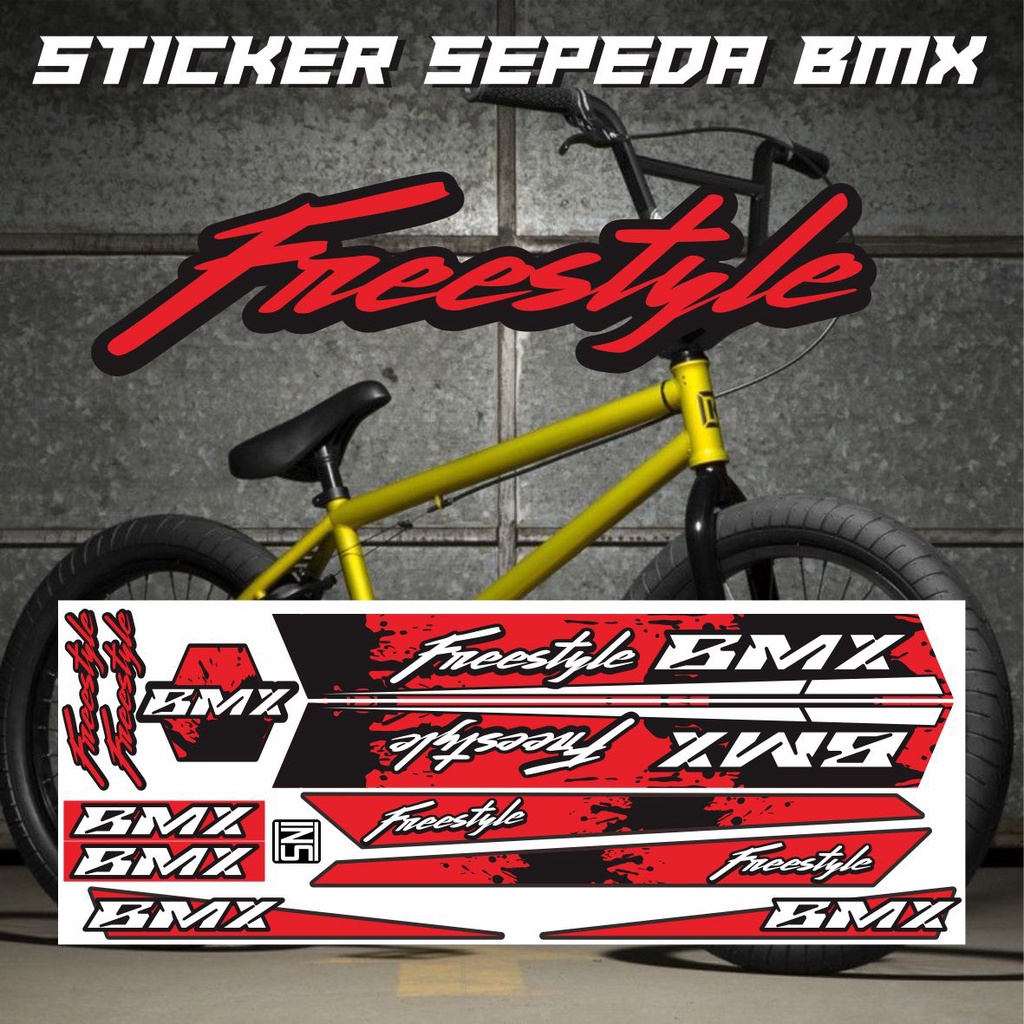 Jual COD-MOTIF LIS VARIASI STICKER SEPEDA BMX VARIASI / VARIASI DECAL ...