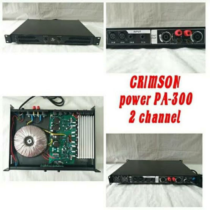 Jual Power Amplifier super slim tenaga badak CRIMSON Pa 300 original ...