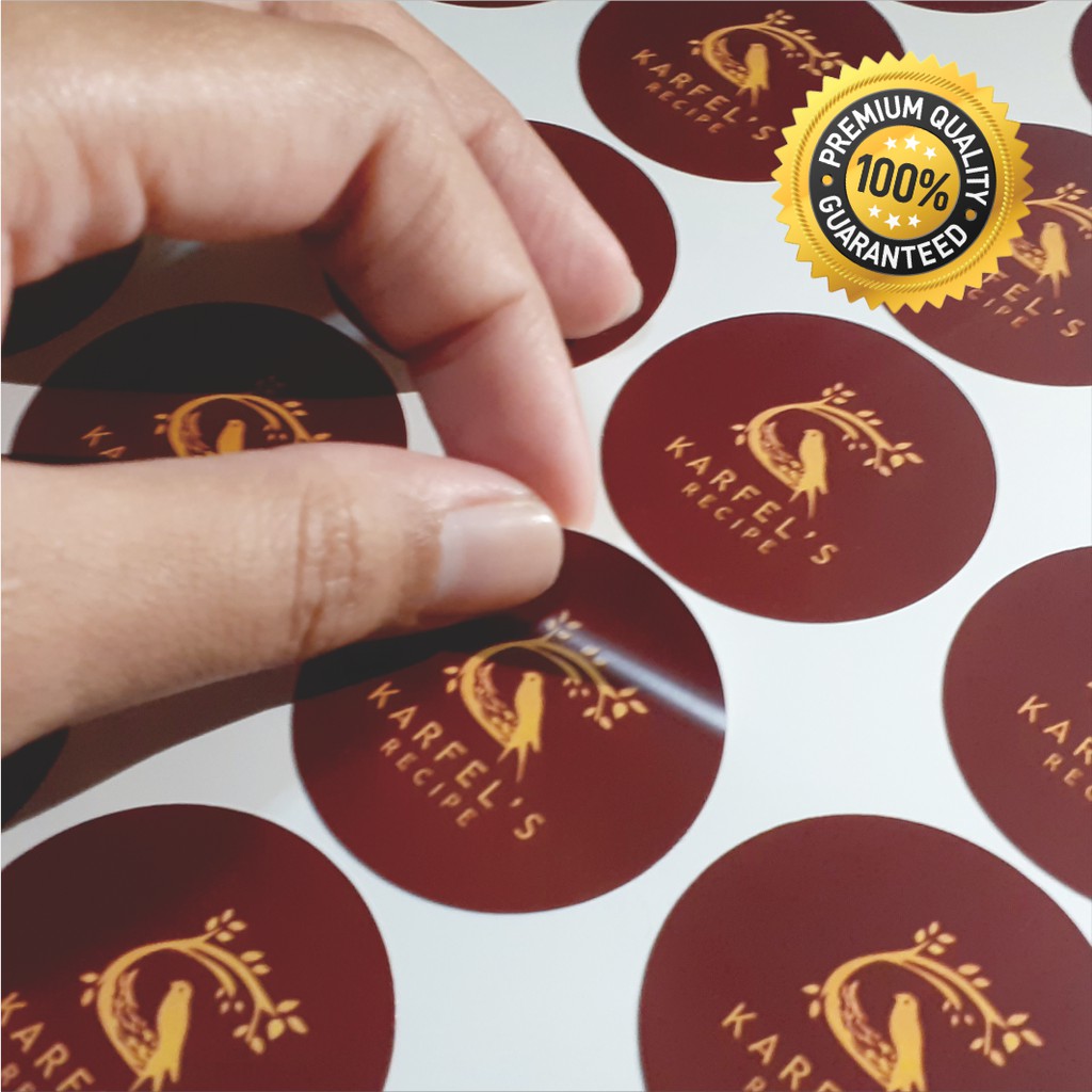 Jual CETAK STIKER LABEL BULAT TOKO OLSHOP KEMASAN PRODUK CUSTOM - VINYL ...