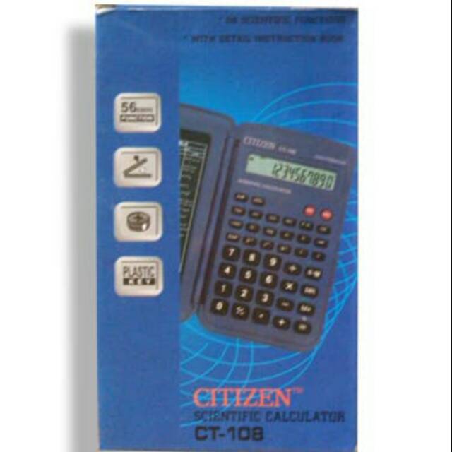 Jual KALKULATOR/CALCULATOR ILMIAH/SCENTIFIC/CITIZEN CT-108#READY ...