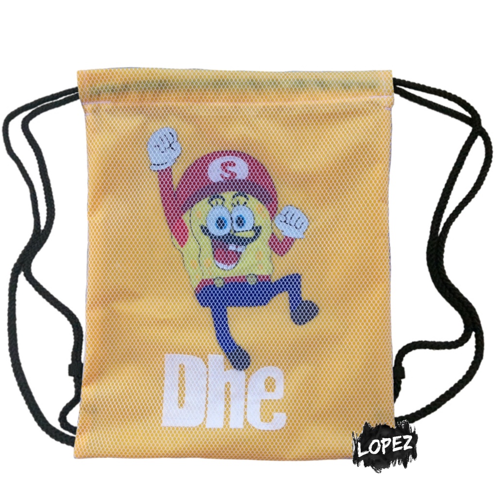 Jual Tas Jaring Spongebob Squarepants Mario Bros Bikini Bottom ...