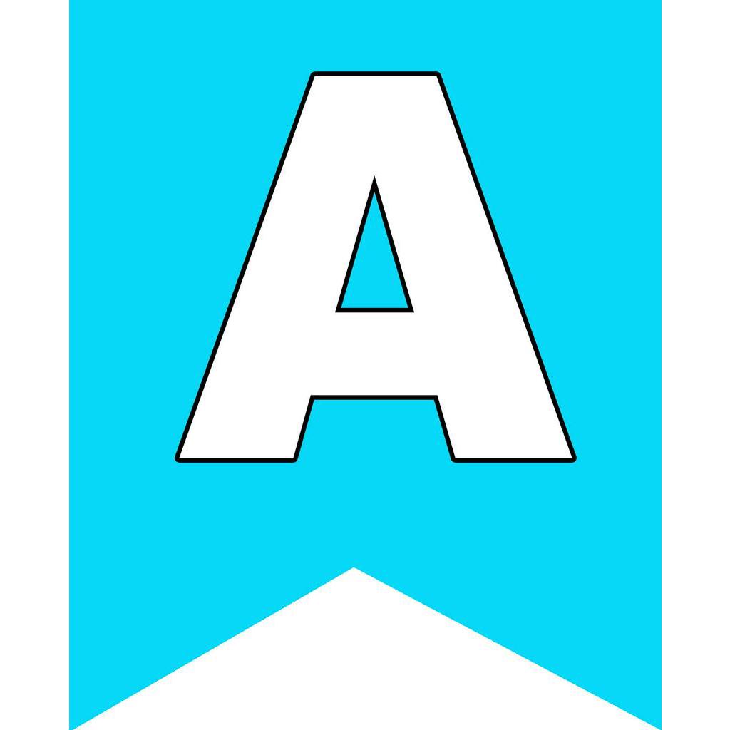 Jual BANNER HURUF ABJAD HURUF ALFABET A-Z BAHAN KERTAS ART KARTON 260GR ...