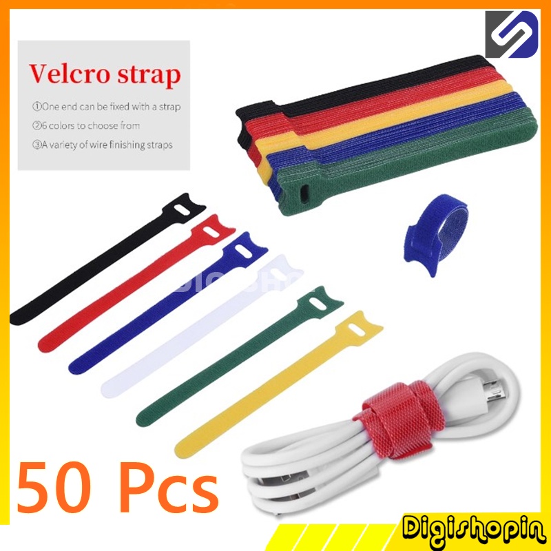 Jual Kabel Velcro Kabel Management 50 PCS Strap Kabel PC Komputer Dll ...