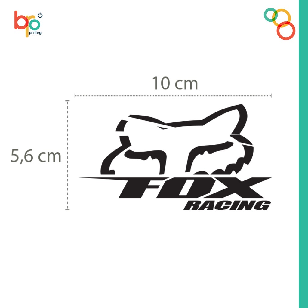 Jual STIKER FOX RACING CUTTING CUTING STICKER | Shopee Indonesia