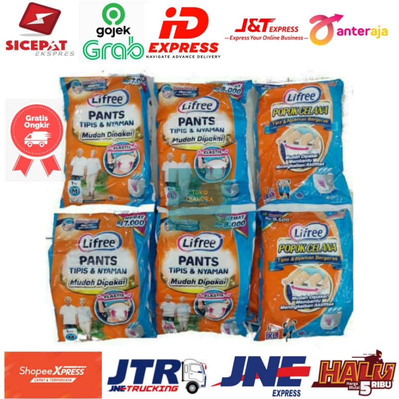 Jual Lifree Popok Dewasa Celana | Popok Orang Tua Celana Sachet M L XL XXL | Shopee Indonesia