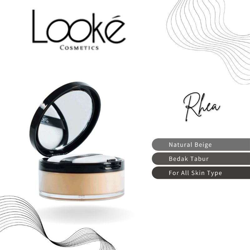 Jual LOOKE Holy Smooth & Blur Loose Powder RHEA | Shopee Indonesia