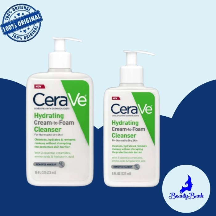 Jual BEAUTY RESERVE - CRV HYDRATING CREAM-TO-FOAM FACIAL CLEANSER ...
