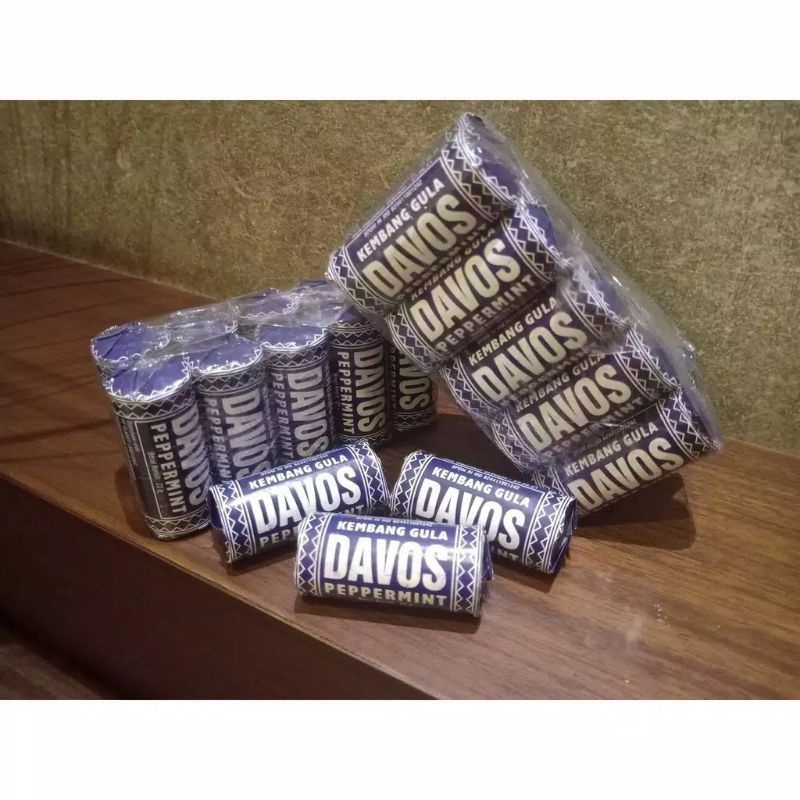 Jual Permen DAVOS Peppermint Roll 20 gr (1 pak isi 10 Roll) | Shopee ...