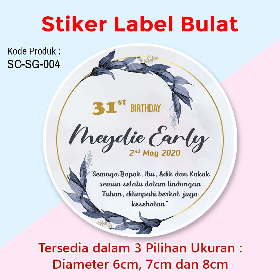 Jual STIKER LABEL SEGALA ACARA STICKER TUMPENG MINI SOUVENIR DEDAUNAN ...