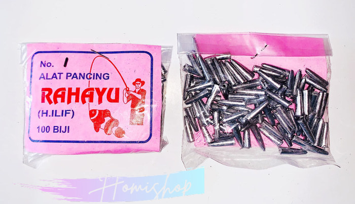 Jual (harga 1 biji) Timah Lancip No.1 Timah kerucut Timbel pancing ...