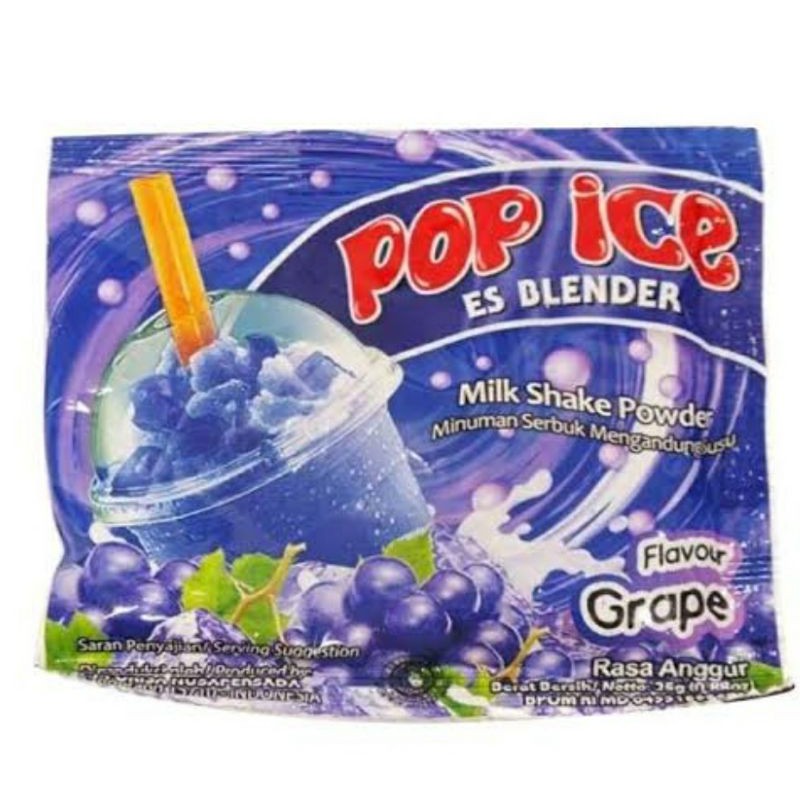 Jual Pop ice anggur 1 renteng isi 10 sachet | Shopee Indonesia