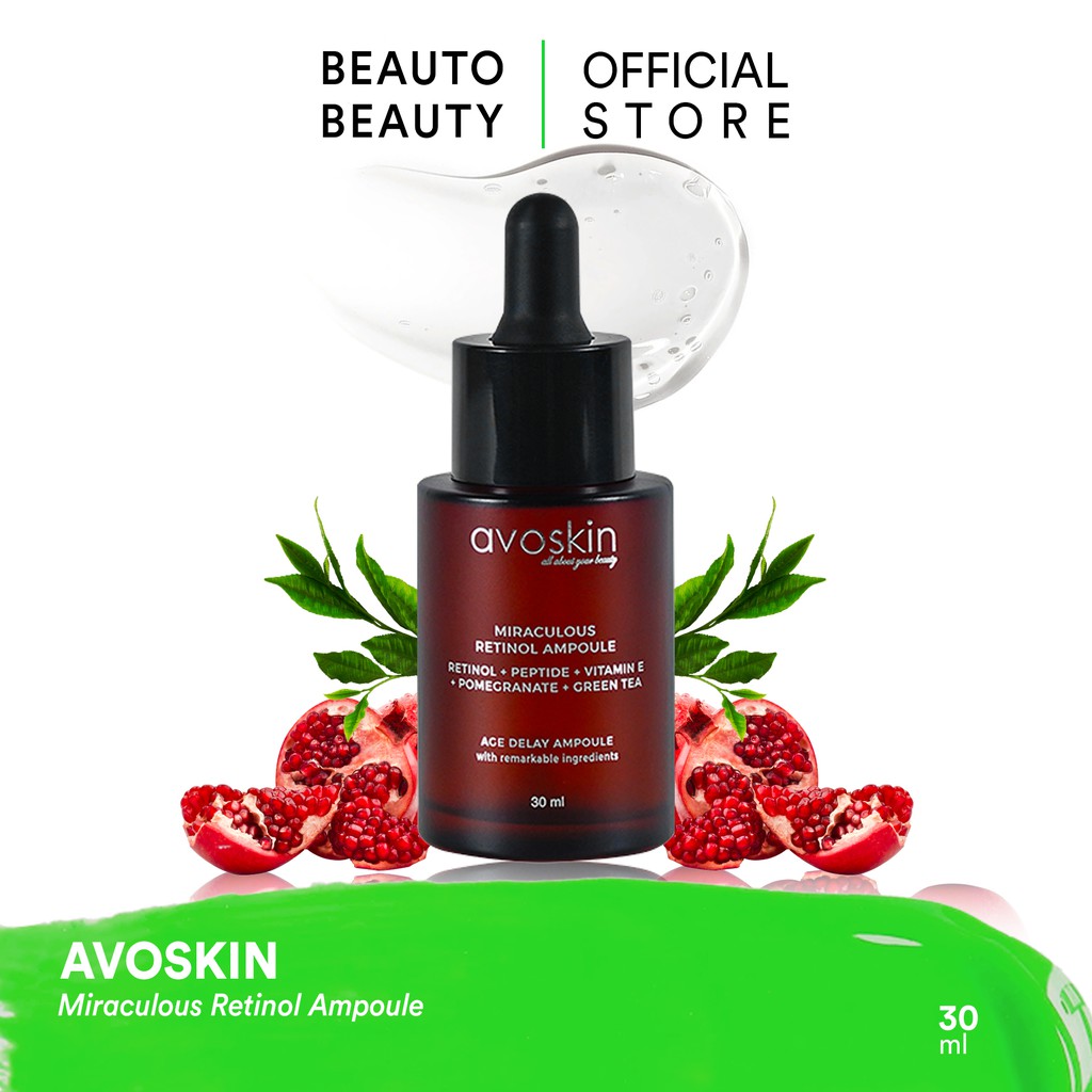 Jual AVOSKIN Miraculous Retinol Ampoule / Indonesia Avo Skin / Peptide Serum Toner Eye Cream AHA ...