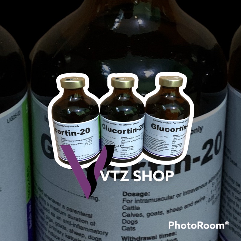 Jual Glucortin 20 inj 50 mL anti inflamasi hewan | Shopee Indonesia