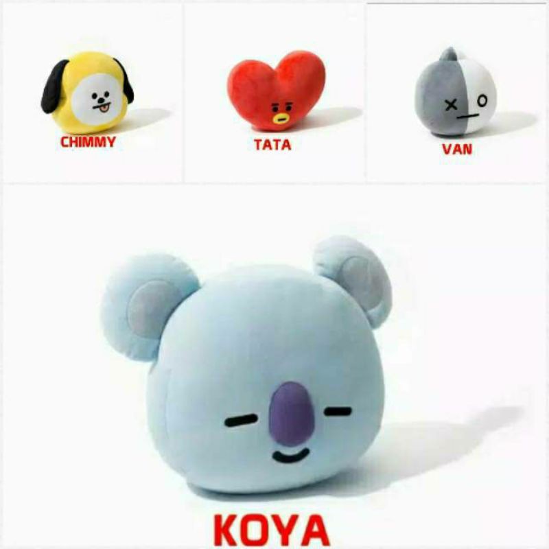 Jual Bantal Boneka BT21 BTS Shooky Tata Van Koya Chimmy RJ Cooky Mang ...