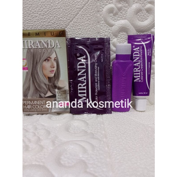 Jual SEMIR RAMBUT MIRANDA ABU ABU - CAT RAMBUT ABU - PEWARNA RAMBUT ...