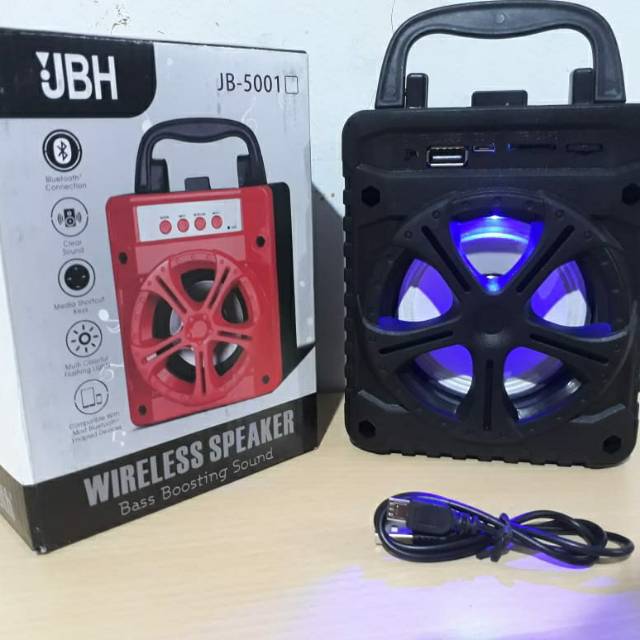 Jual speaker bluetooth JBH JB-5001 usb flashdisk microsd super mantap murah meriah | Shopee ...