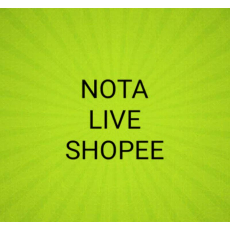 Jual NOTA LIVE SHOPEE 500g - 1kg | Shopee Indonesia