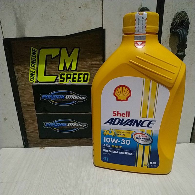 Jual Oli Shell Advance Scooter AX5 Matic 0.8liter SAE 10w-30 original | Shopee Indonesia