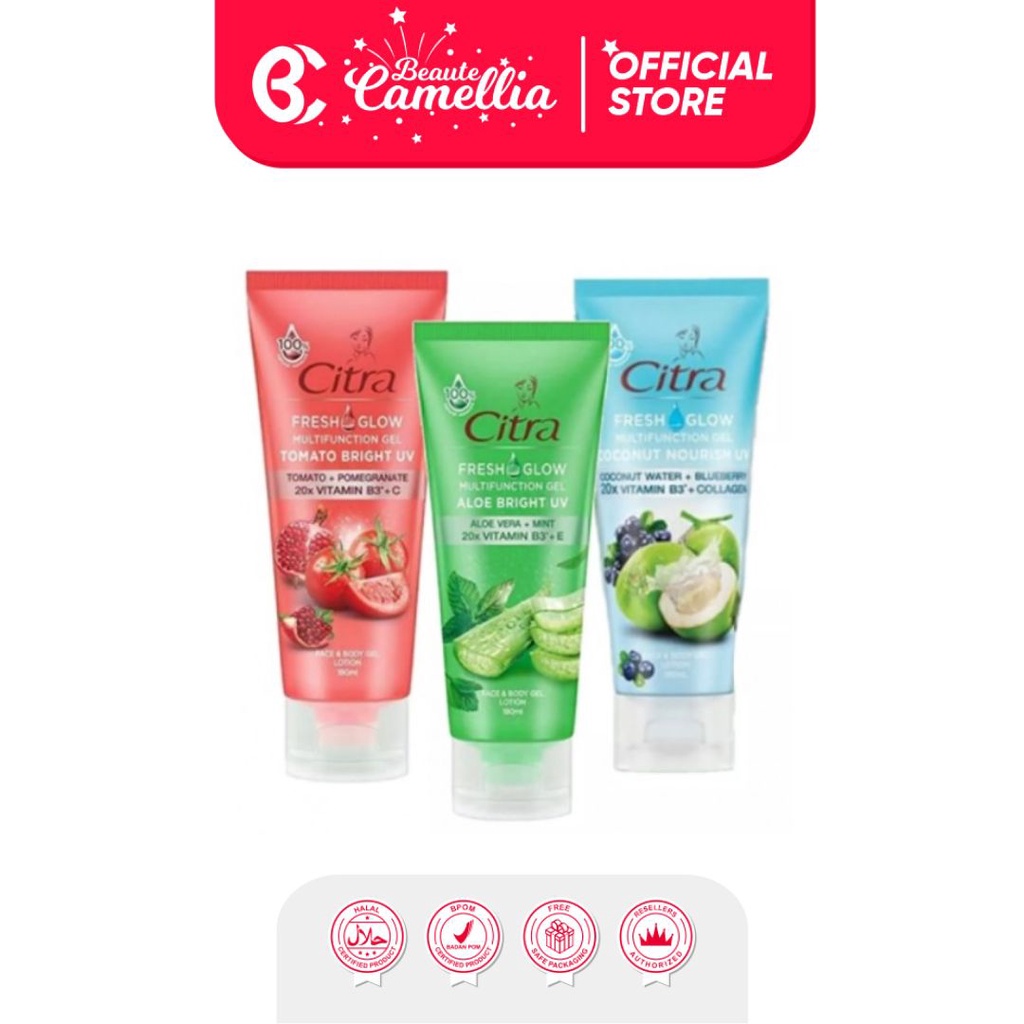 Jual Citra Fresh Glow Multifunction Gel 180ml | Shopee Indonesia