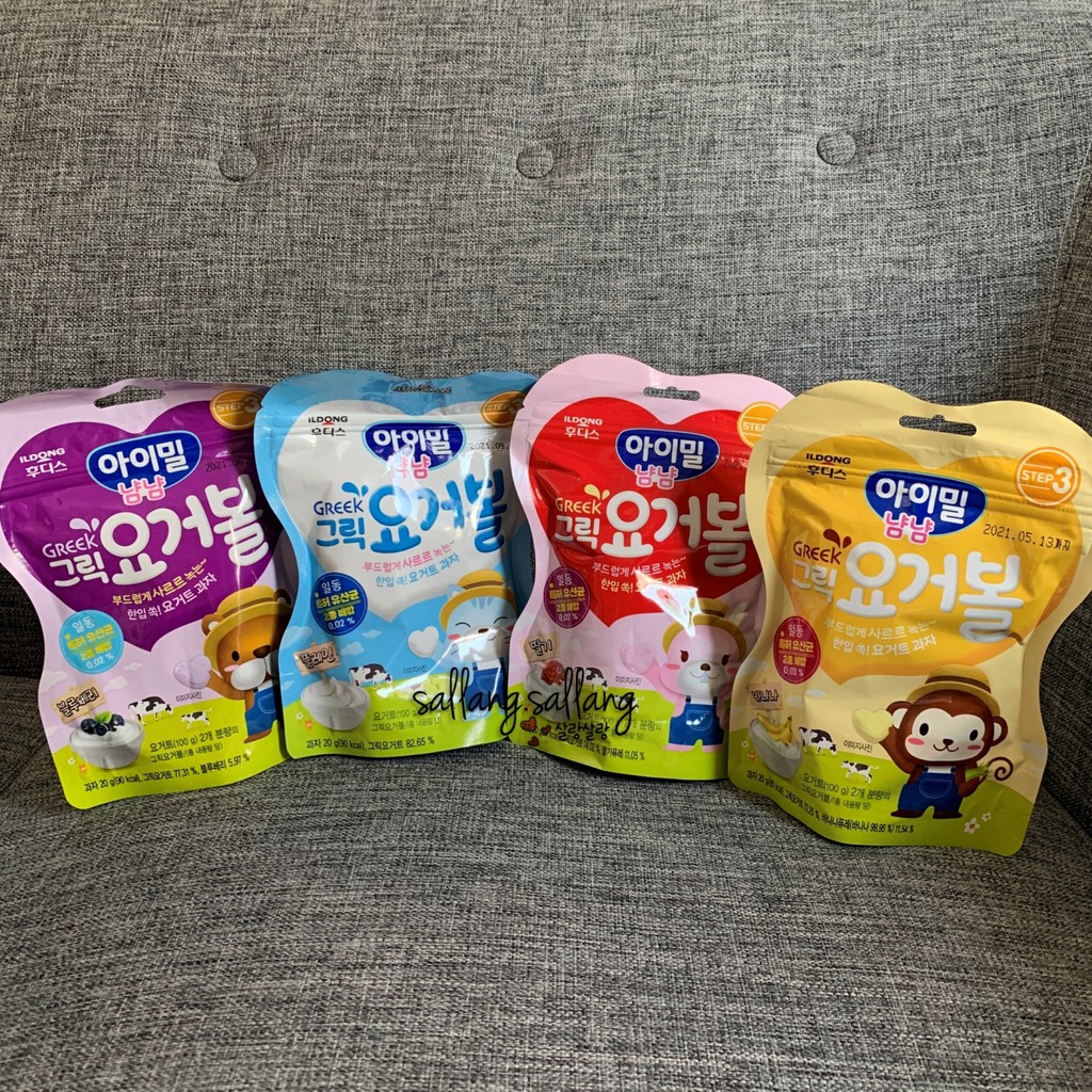 Jual Ildong Greek Yoghurt Ball Baby Snack | Shopee Indonesia