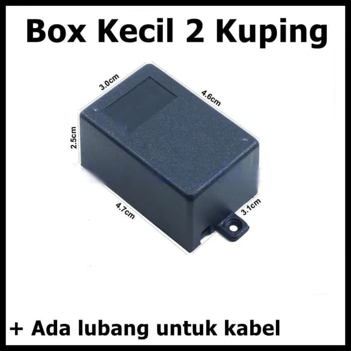 Jual Box Plastik Hitam Kecil 2 Kuping cocok untuk Box Project ...