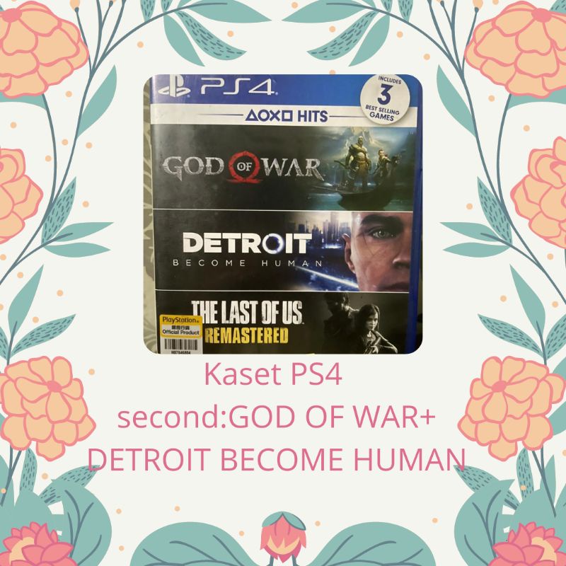 Jual kaset ps4 second god of war + Detroit become human | Shopee Indonesia