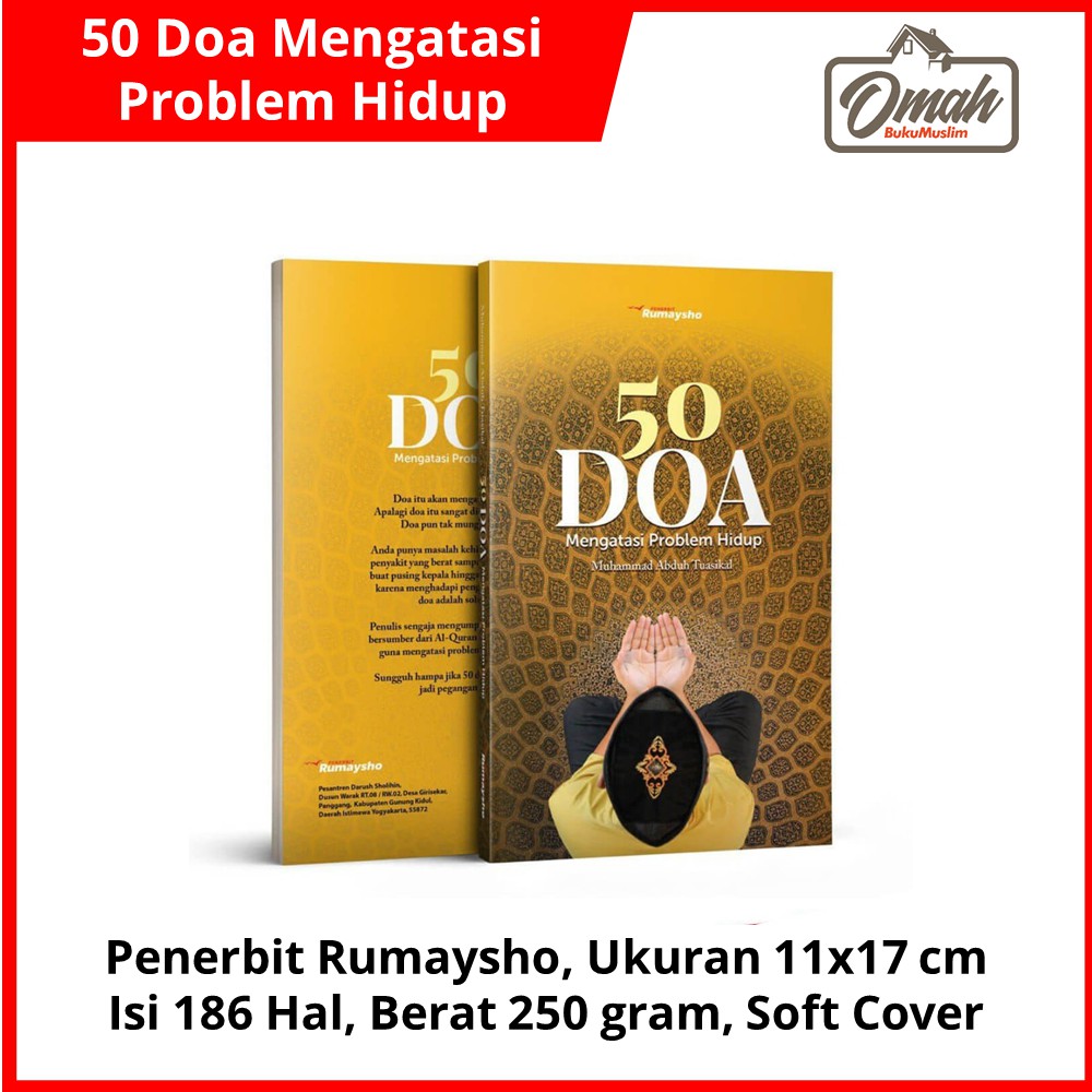 Jual Buku 50 Doa Mengatasi Problem Hidup karya Ustadz Muhammad Abduh ...