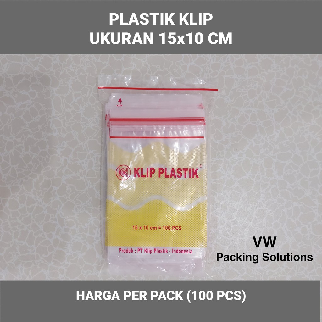Jual Plastik Klip isi 100 lembar ukuran 15x10 cm | Shopee Indonesia