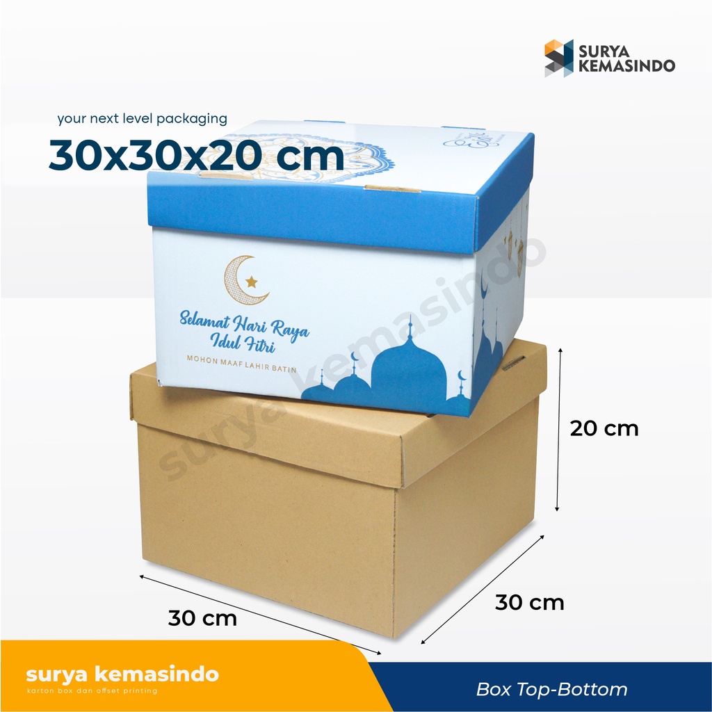 Jual Box 30x30x20 cm (Set Top/Bot Heebe) Kardus/Karton/kemasan/Paking ...