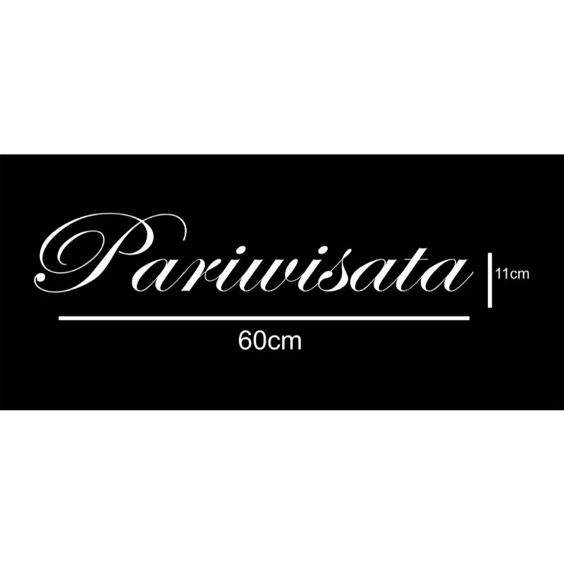 Jual STICKER STIKER CUTTING PARIWISATA STICKER KACA PARIWISATA STIKER ...