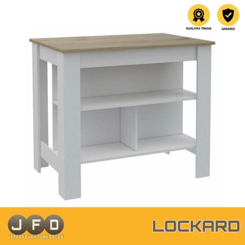 Jual Meja Island Kitchen Murah Kayu Jati Lockard Island Table | Shopee ...