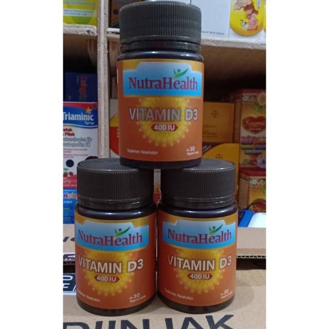 Jual NUTRA HEALTH Vitamin D3 untuk tulang dan gigi | Shopee Indonesia