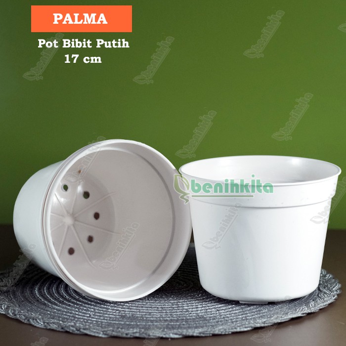 Jual Pot Putih Polos 17cm (Palma) | Shopee Indonesia
