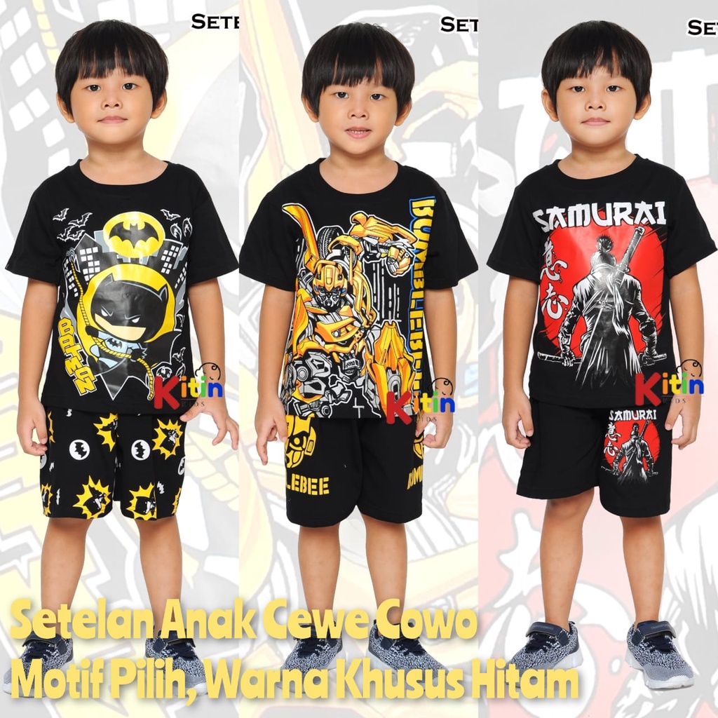 Jual MK - SETELAN BAJU HARIAN DAN MAIN ANAK COWOK / LAKI KHUSUS HITAM ...
