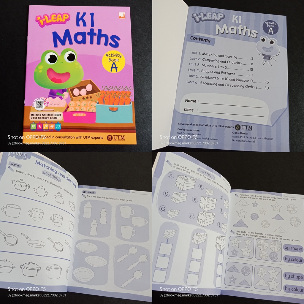 Jual BUKU I-LEAP MATHS (NURSERY/K1/K2) (COURSEBOOK & ACTIVITY BOOK ...