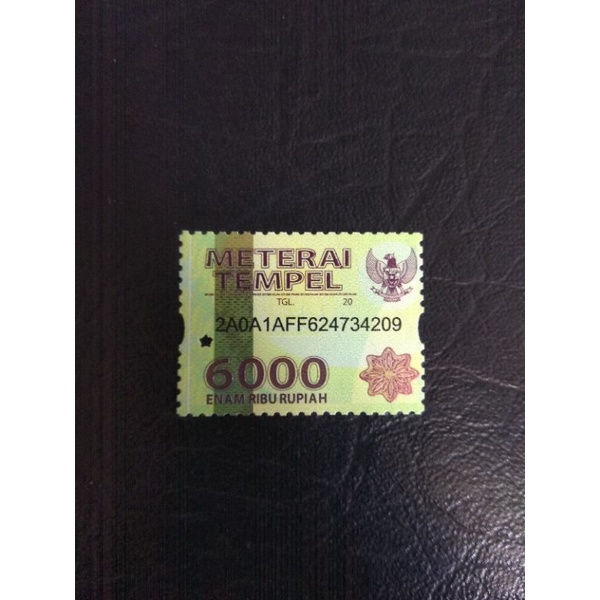 Jual Materai meterai 6000 asli ori original | Shopee Indonesia