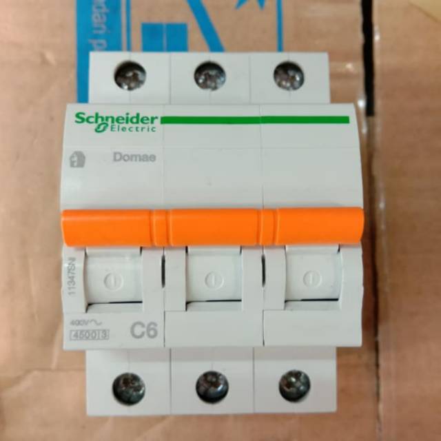 Jual Mcb schneider domae 3phase 6A,10A,16A,20A | Shopee Indonesia