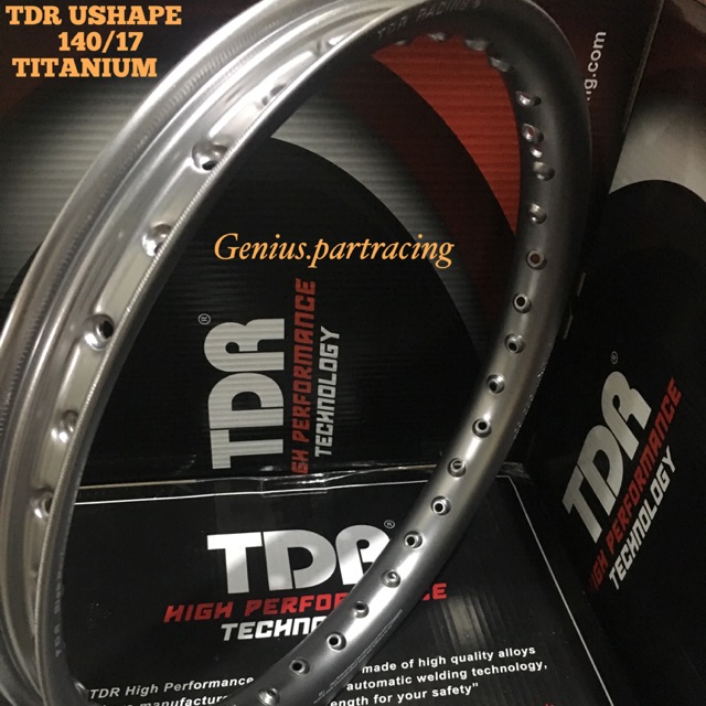 Jual VELG TDR U-SHAPE 140/17 TITANIUM ORIGINAL VELG TDR | Shopee Indonesia
