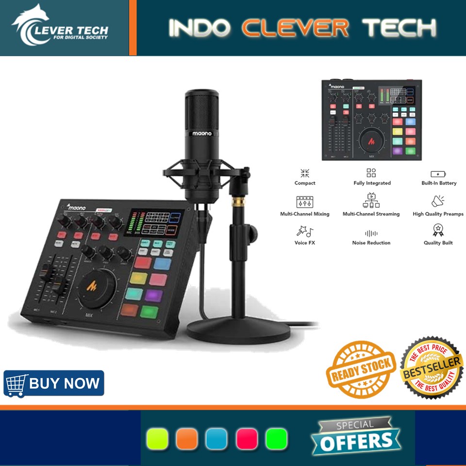 Jual Maono Maonocaster AU-AM100 K1 Starter Bundle Portable Podcast ...