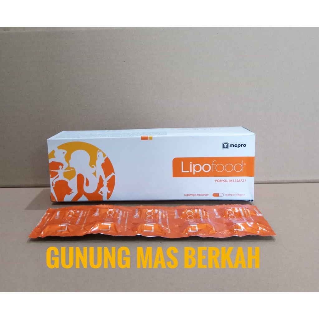 Jual LIPOFOOD Lipofood lipo food Kapsul - Kesehatan Hati (Per Box ...