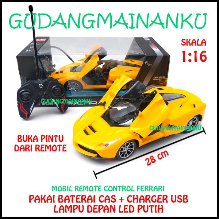Jual Mobil RC Remote Control Buka Pintu Ferrari Free Baterai Cas ...