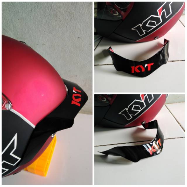 Jual Spoiler helm kyt x rocket black | Shopee Indonesia