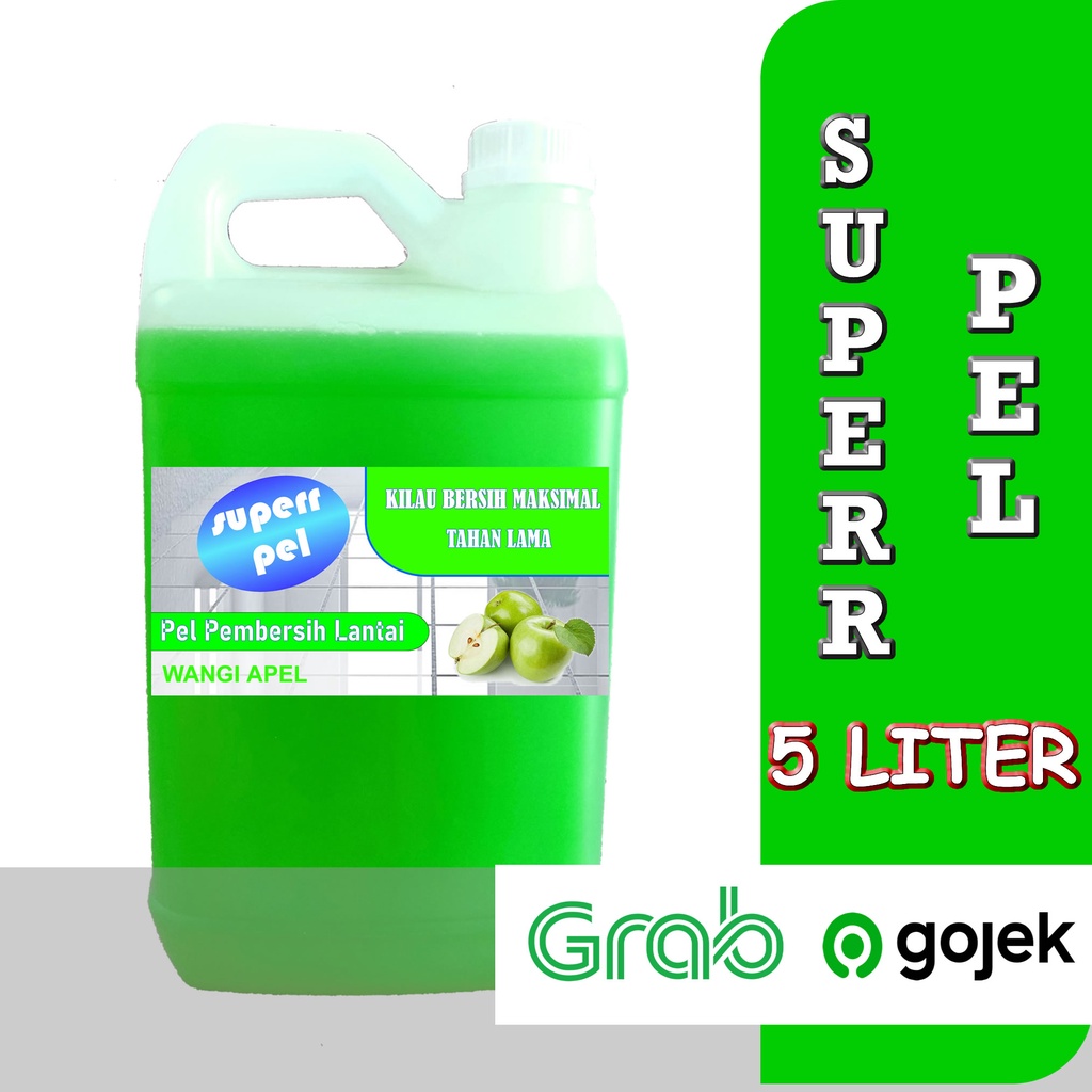 Jual SUPERR PEL SABUN PEL LANTAI 5 liter ,Bersih, Wangi, Tidak licin ...