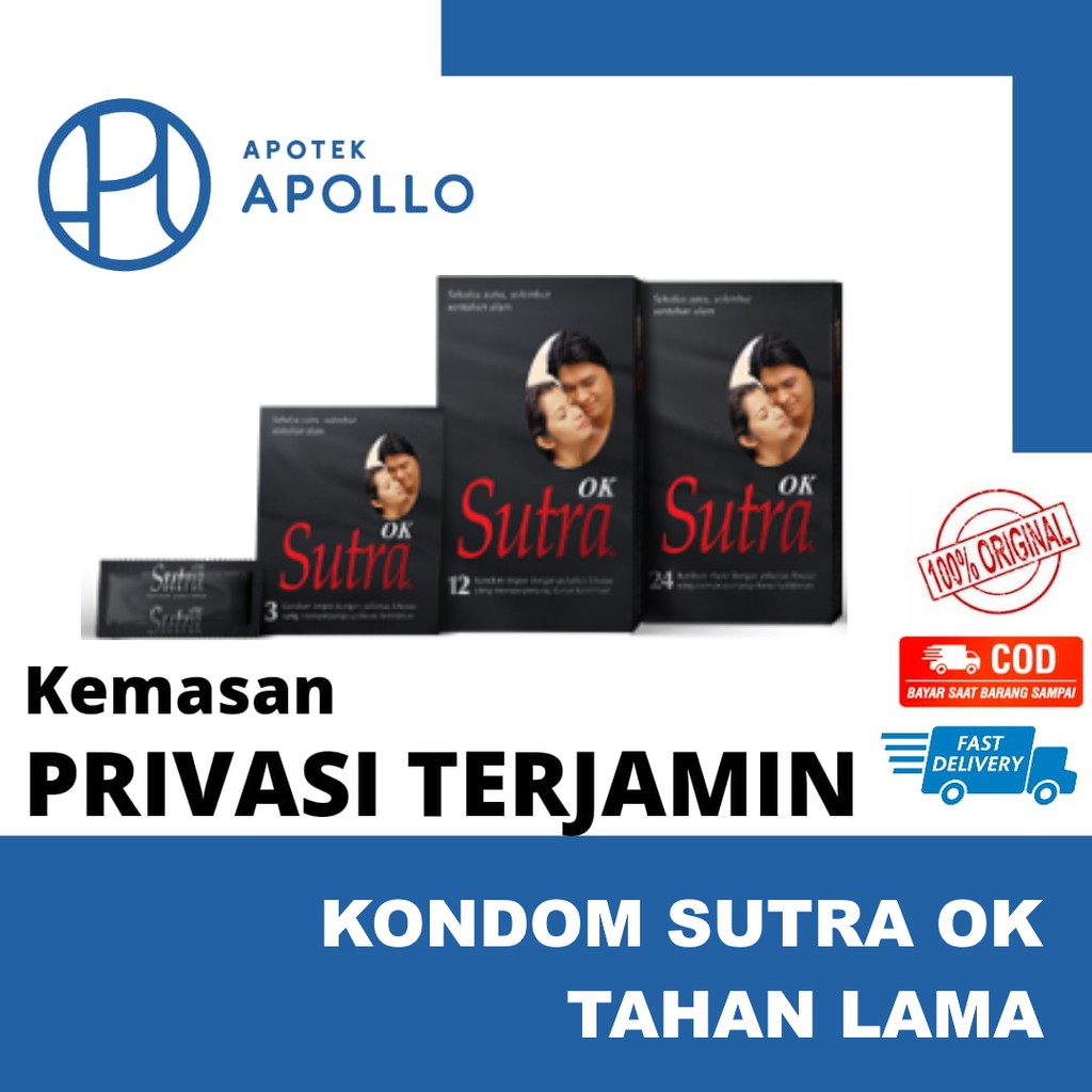 Jual KONDOM SUTRA OK HITAM - KEMASAN PRIVASI - ISI 3 12 24 | Shopee ...