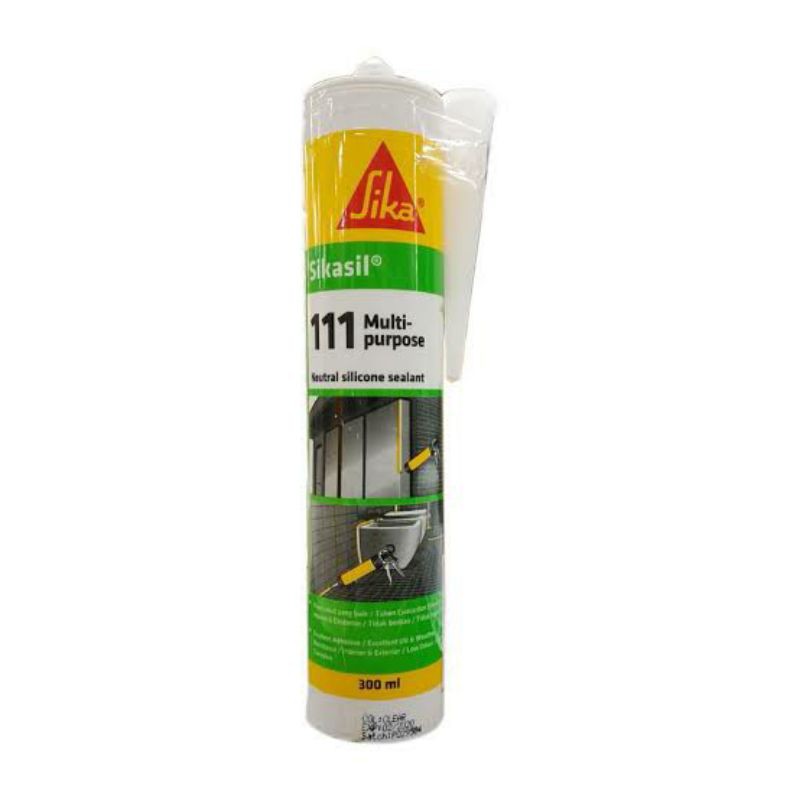 Jual LEM Sealant SILICONE SIKASIL 111 NETRAL WHITE / PUTIH 300ml ...