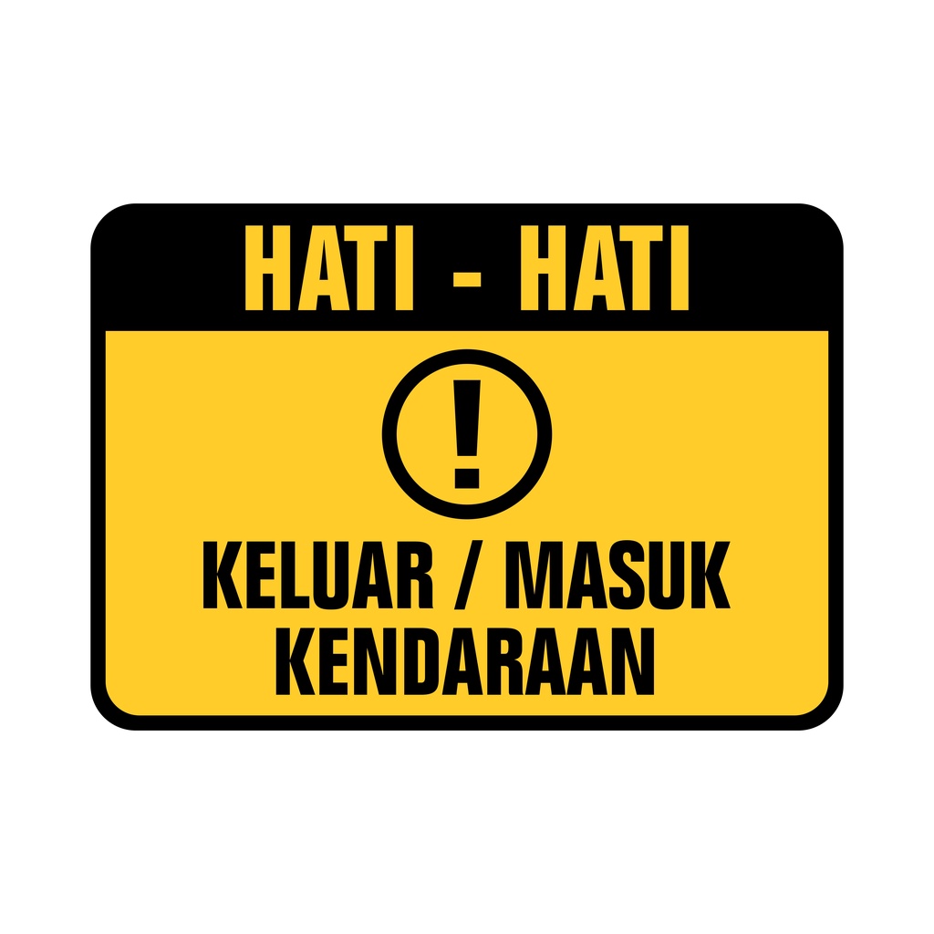 Jual RAMBU HATI - HATI KELUAR ATAU MASUK KENDARAAN 35CM X 50CM PLAT ...