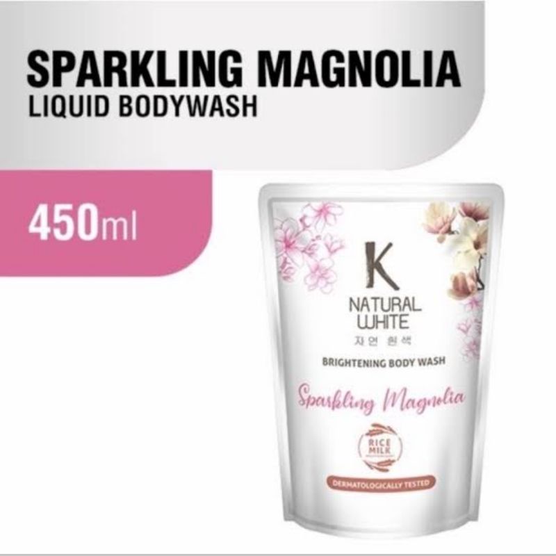 Jual K NATURAL WHITE SPARKLING MAGNOLIA 450ml | Shopee Indonesia