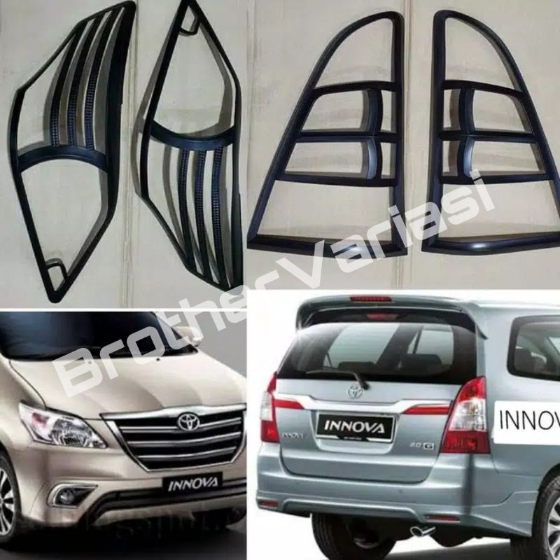 Jual New Paket garnish lampu hitam doff Grand Innova 2012-2015 ...
