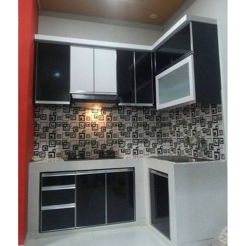 Jual Kitchen set minimalis kitchen set hpl kitchen set custom | Shopee ...