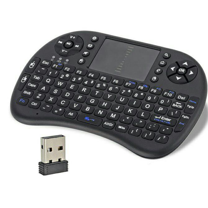 Jual Wireless Qwerty Keyboard Mini 2.4Ghz Touchpad Combo With Usb ...